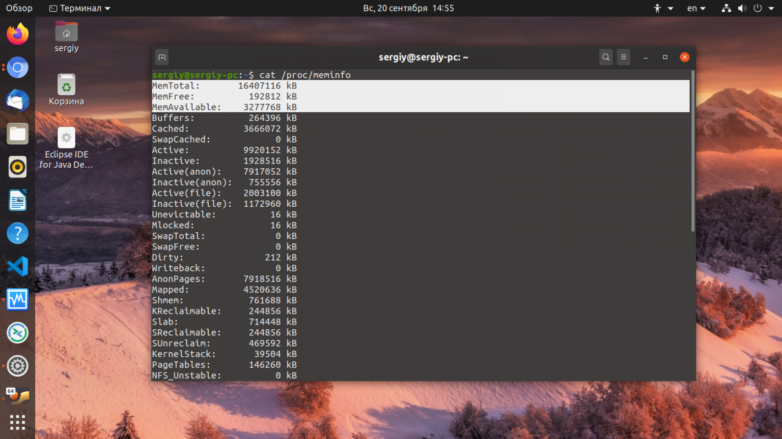 Сбор информации о системе Ubuntu - Losst