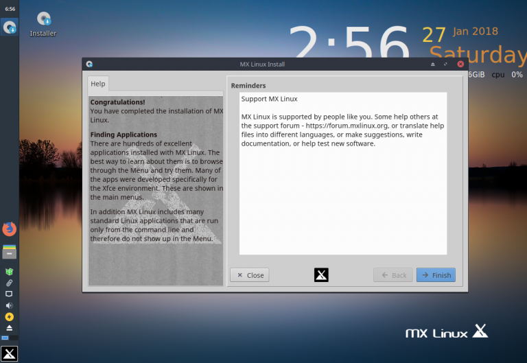Установка MX Linux - Losst