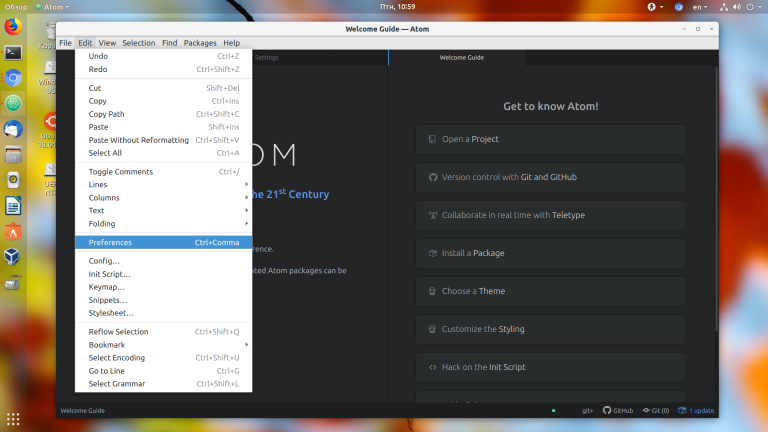 Как пользоваться Atom - Losst