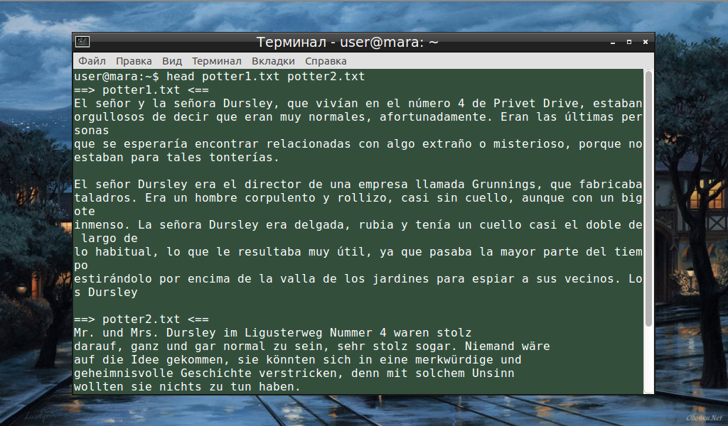 Команда head linux - Losst