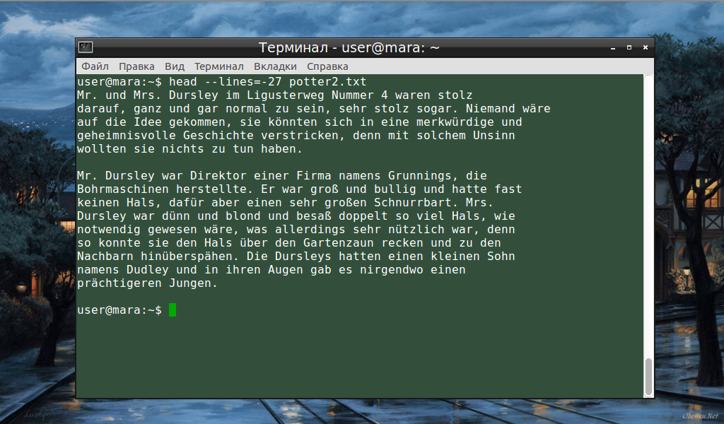 Команда head linux - Losst