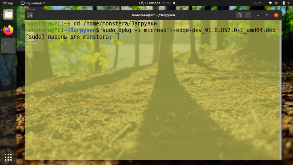 Установка Edge в Linux - Losst
