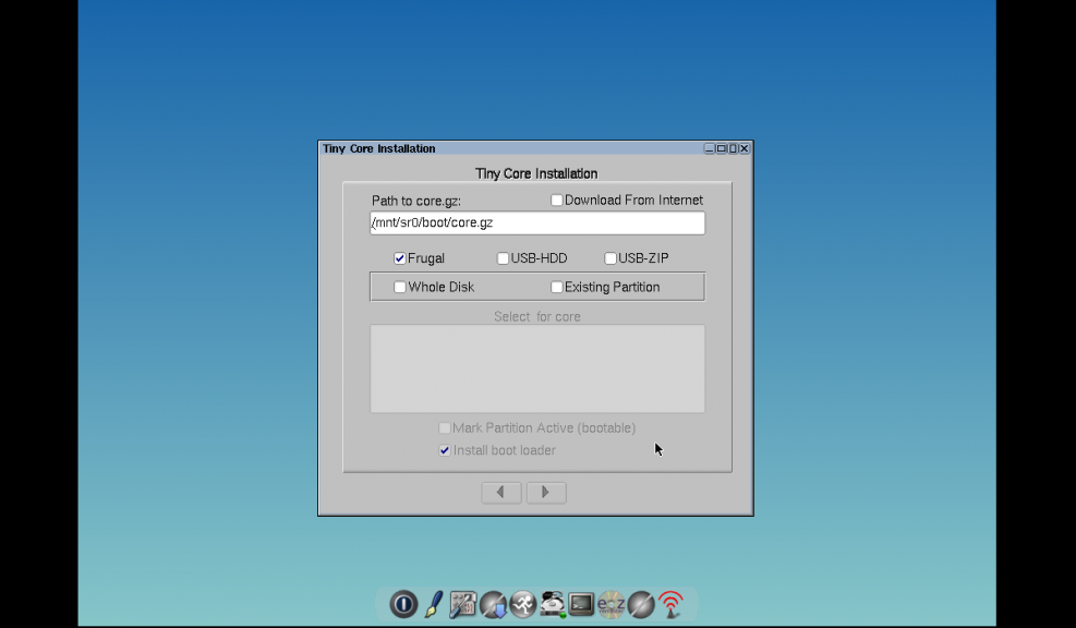Установка Tiny Core Linux - Losst