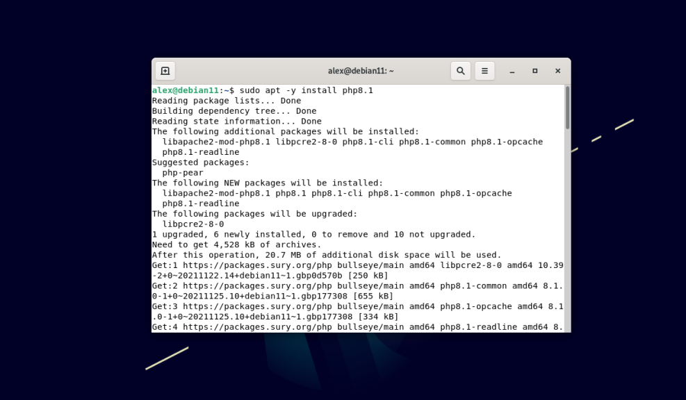 Установка PHP в Debian - Losst