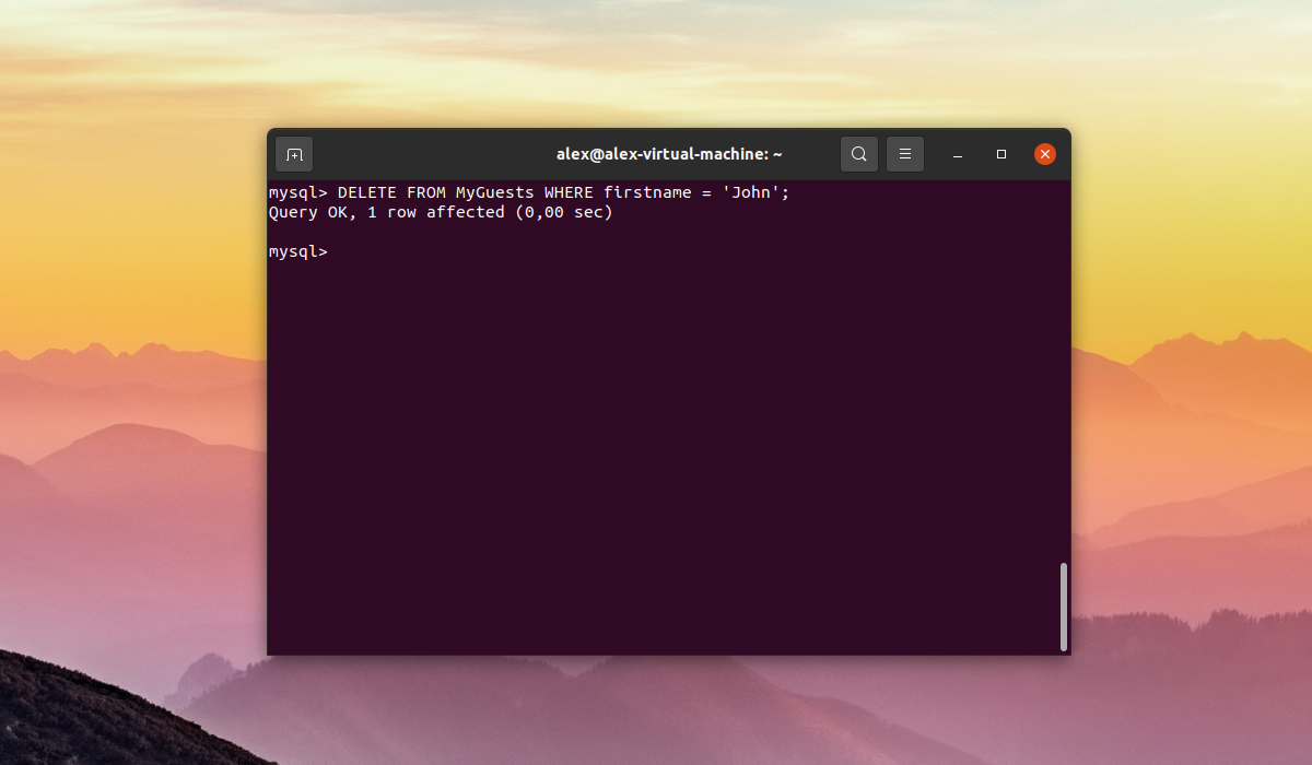 Как очистить таблицу в MySQL - Losst